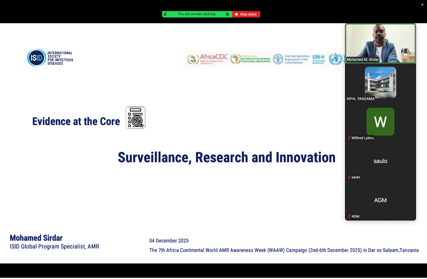 ISID at Africa WAAW 2025: AMR Surveillance and Research - ISID